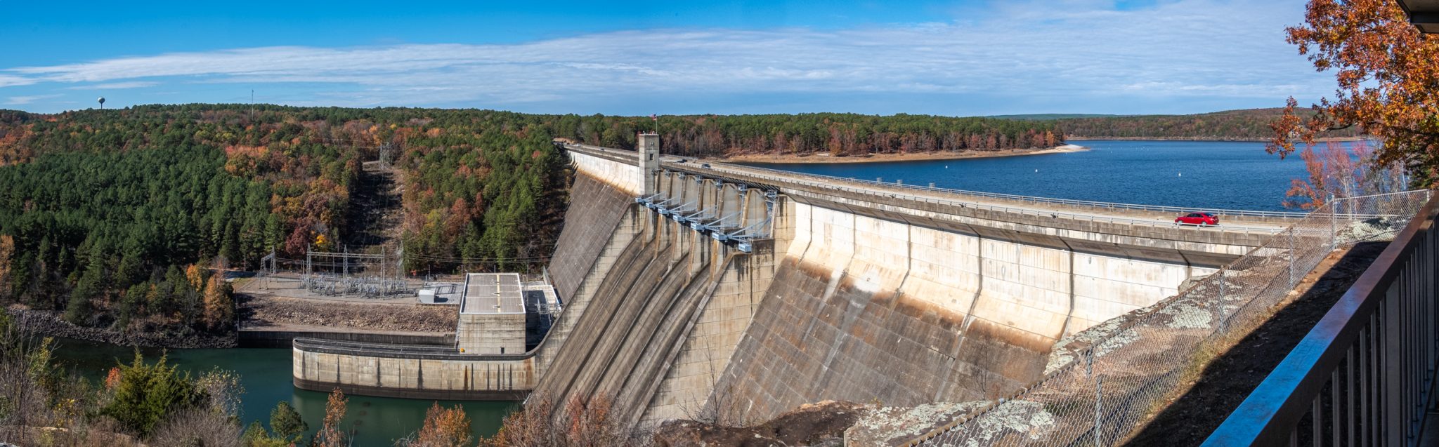Greers Ferry Dam on the Little Red River, Arkansas, and a change of ...